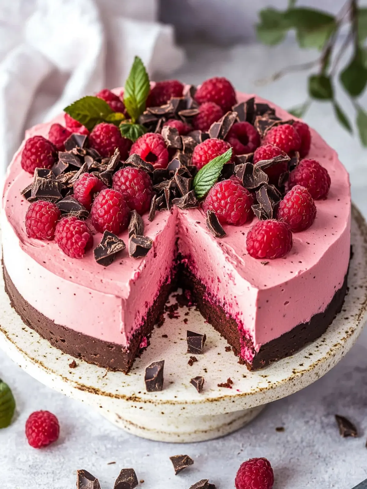 Irresistible Chocolate Raspberry Mousse Cake - Decadent Delight