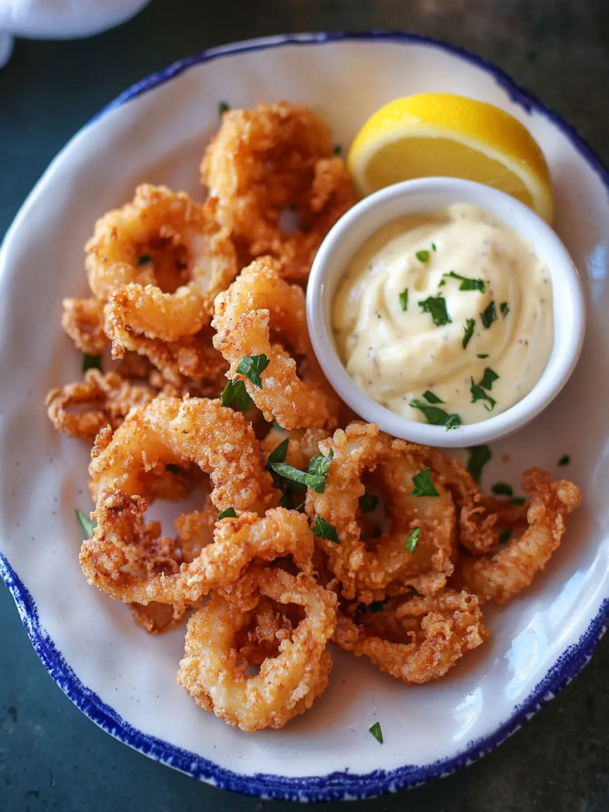 Irresistible Fried Calamari with Luscious Lemon Aioli